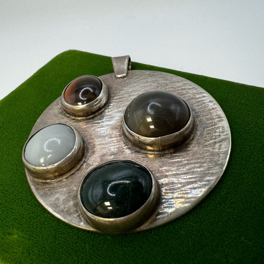 Danish Silversmith Palm Springs Stones Sterling Silve… - Gem